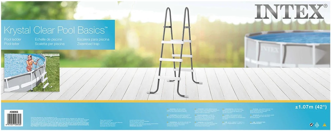 Intex Pool Ladder 42 Inch 107cm Above Ground Pools 28065 | Idyllic Outdoors