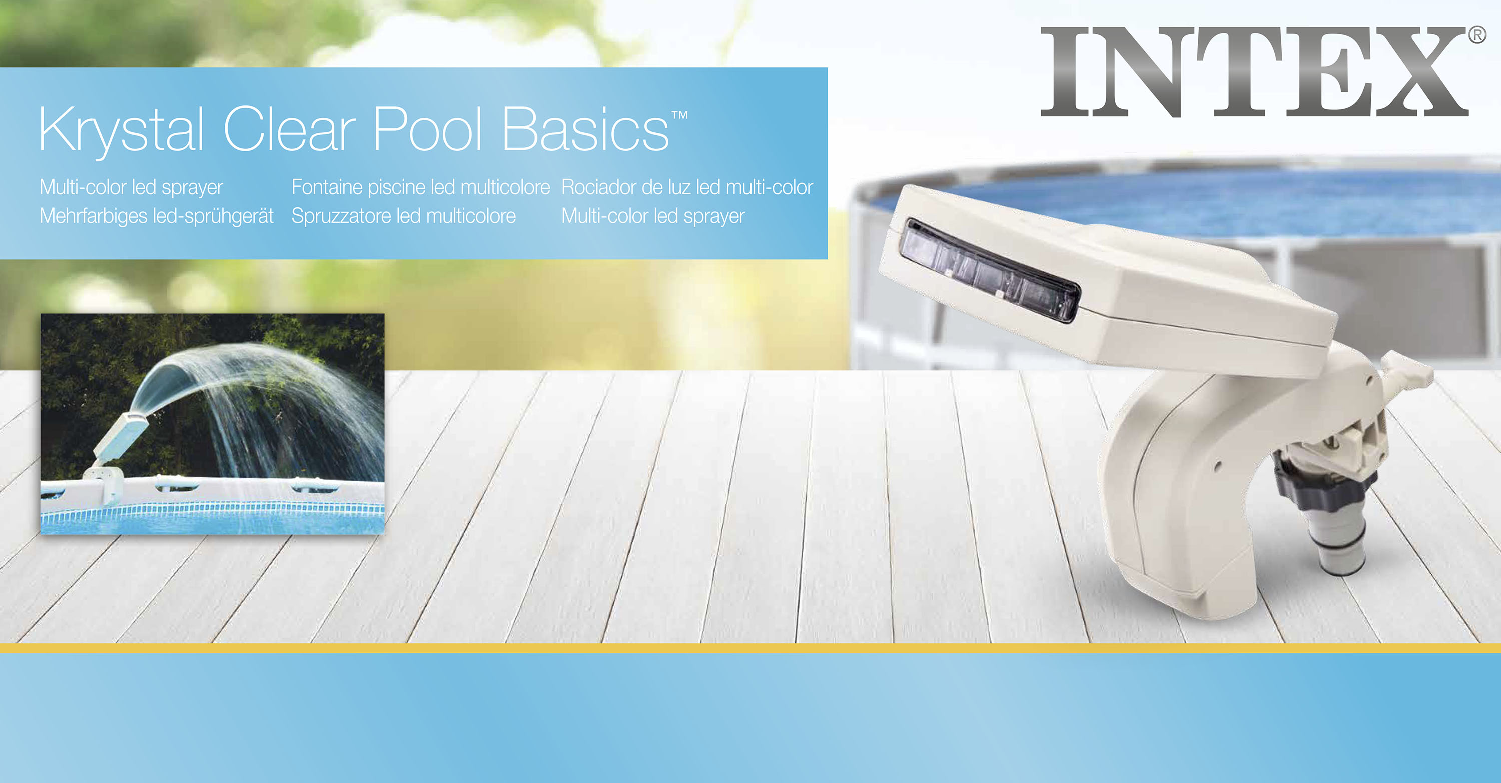 Intex Multi-Color LED Pool Sprayer 28089 | Idyllic Outdoors