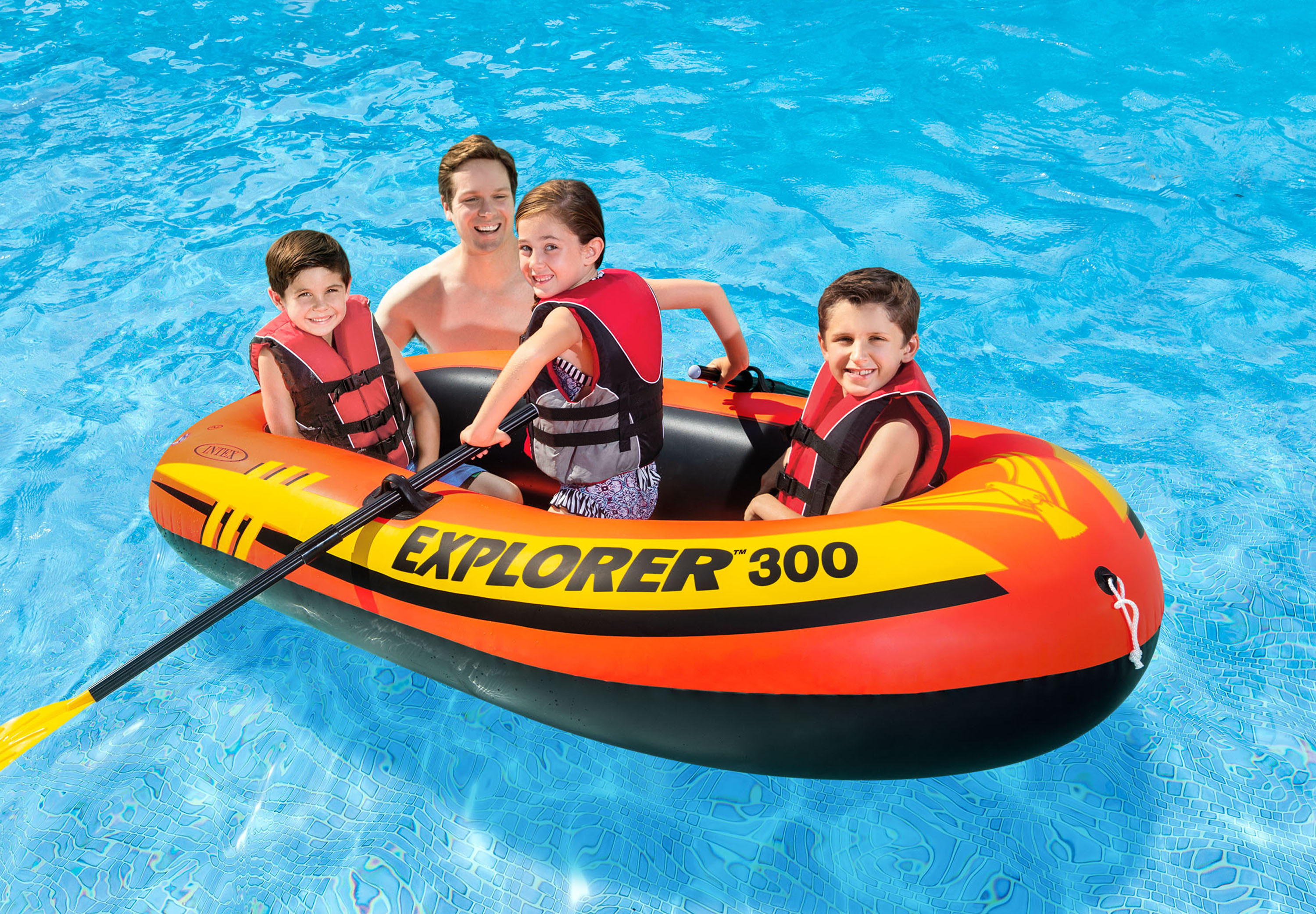 Intex Explorer 300 - Inflatable Boat 58332 | Idyllic Outdoors