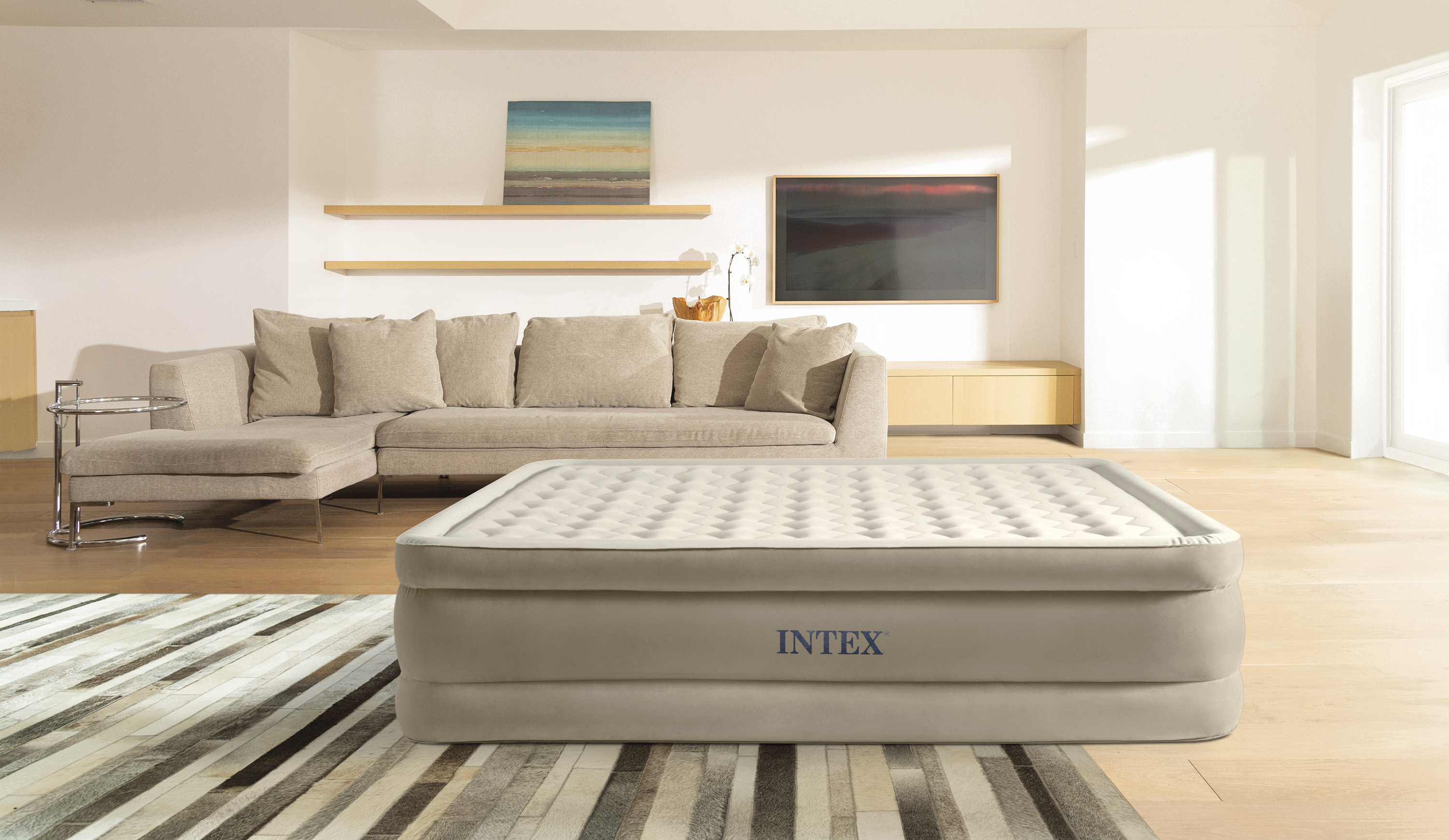 Intex Queen Ultra Plush Airbed 152cm x 203xm x 46cm 64428 | Idyllic ...