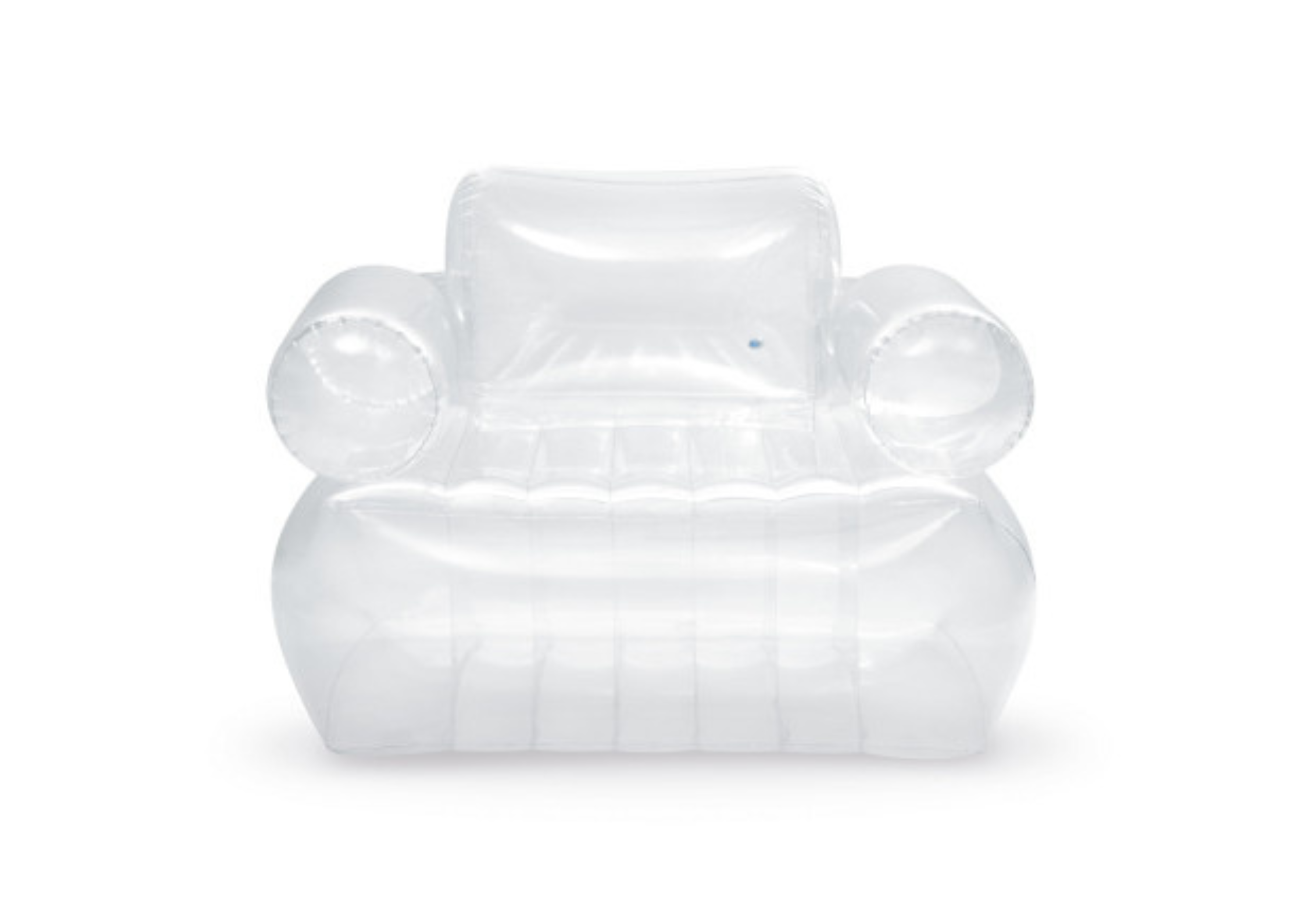 Transparent Blue Inflatable Armchair 66502 - Idyllic Outdoors