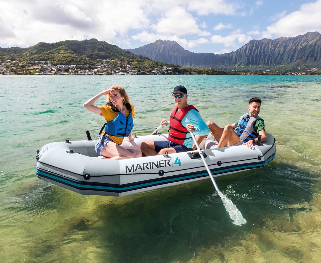 Intex Mariner 4 Boat Set 68376 | Idyllic Outdoors