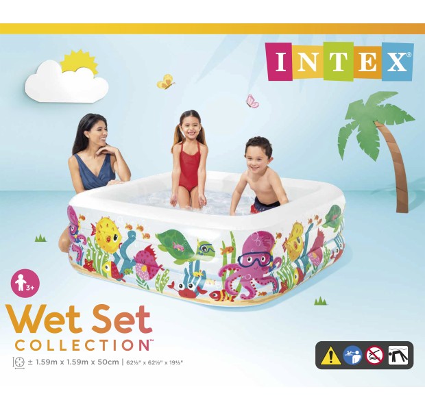 INTEX Sea Aquarium Pool 159cm x 159cm x 50cm 57471 | Idyllic Outdoors