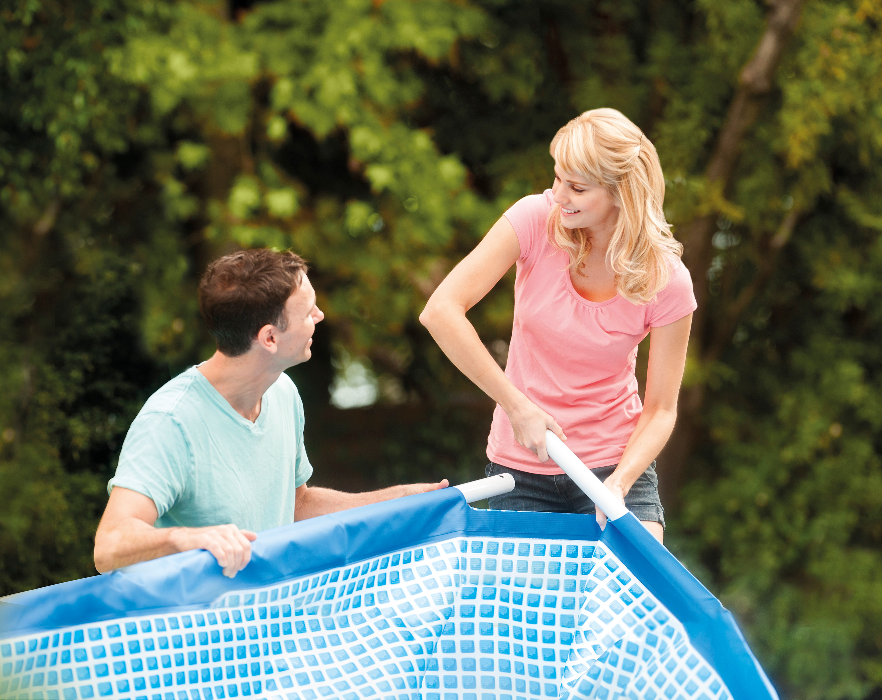 Intex Rectangular Frame Pool 4.5m X 2.2m X 0.84m 28273 | Idyllic Outdoors
